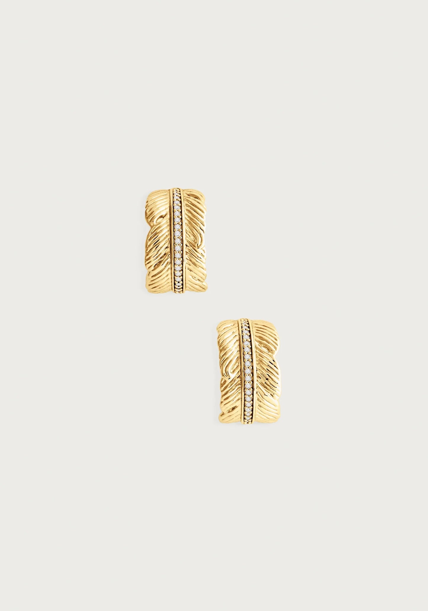 Feather Small Hoop Earrings – Hanley-Wood Fine Gifts