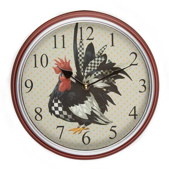 Rooster Wall Clock – Hanley-Wood Fine Gifts