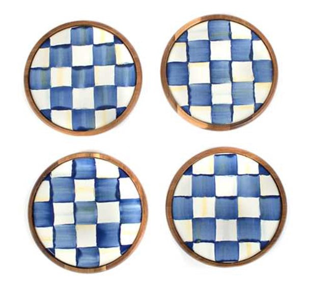 Royal Check Enamel Coasters - Set of 4 – Hanley-Wood Fine Gifts